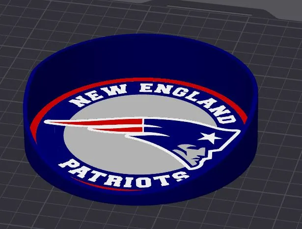 New England Patriots Coaster NFL Football by 3DMetalCave - MakerWorld