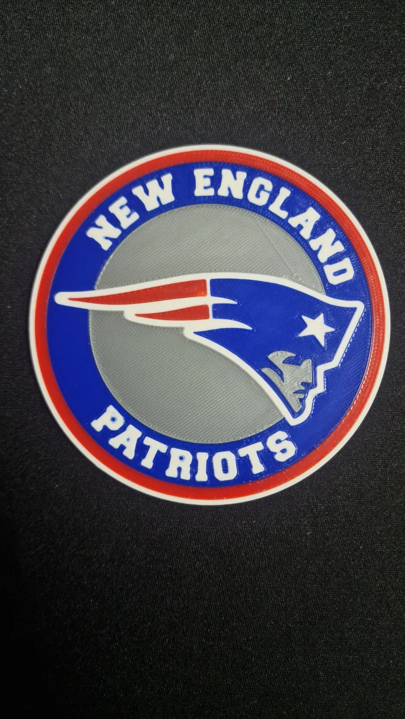 New England Patriots Coaster NFL Football by 3DMetalCave - MakerWorld