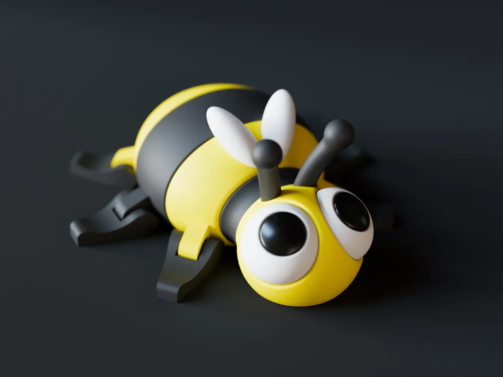 Cute Bee - Free 3D Print Model - MakerWorld