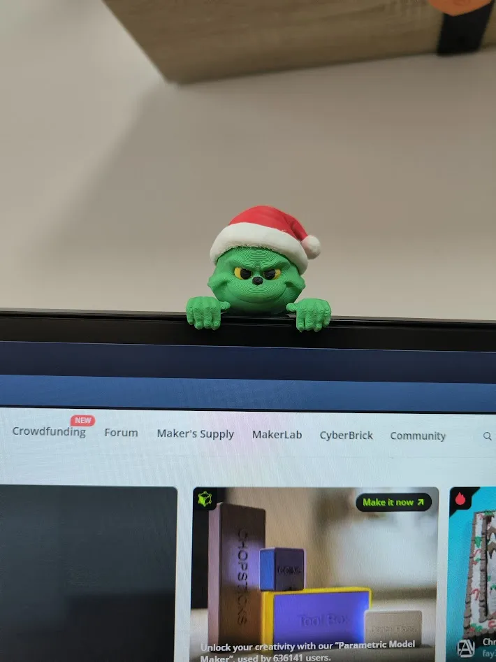Monitor Grinch by Sevro MakerWorld: Download Free 3D Models