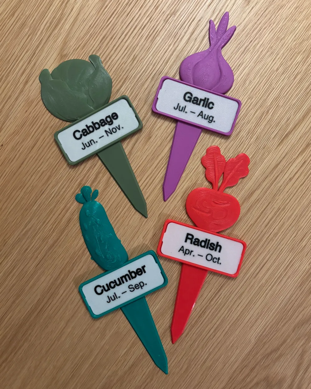 PlantGuardian – Colorful Garden Markers with Label - Free 3D Print ...