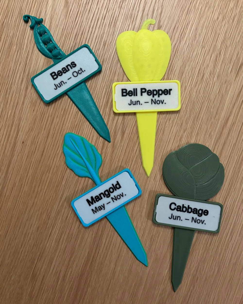 PlantGuardian – Colorful Garden Markers with Label - Free 3D Print ...