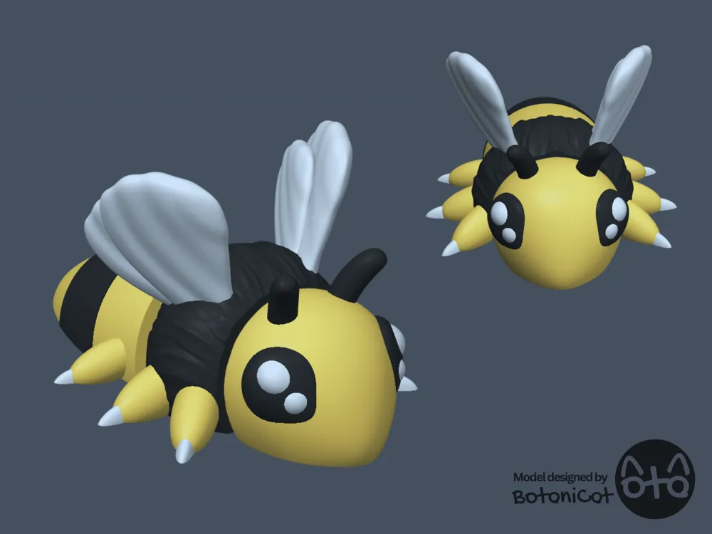 Articulated Honey Bee (Flexi toy) - Free 3D Print Model - MakerWorld