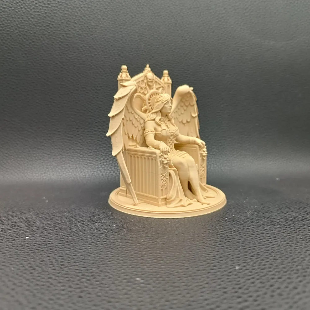 Celestial Empress – Winged Angel on Gothic Throne - Free 3D Print Model ...