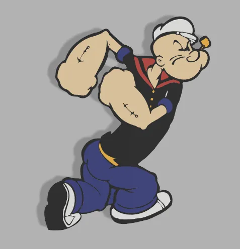 Popeye Multicolor by 3DMGK MakerWorld: Download Free 3D Models