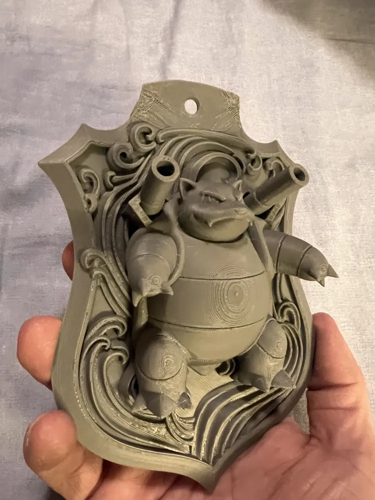 Pixel Trophy – Blastoise (Pokémon) - Free 3D Print Model - MakerWorld