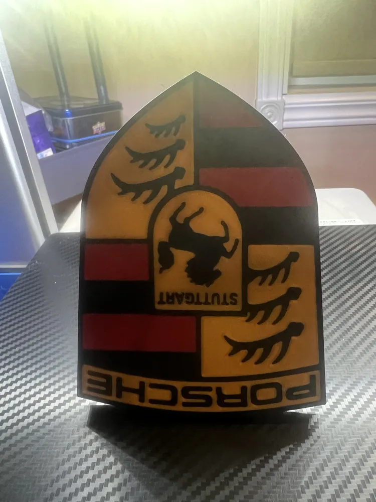Porsche Emblem Cake Topper by user_38317824 MakerWorld: Download Free ...