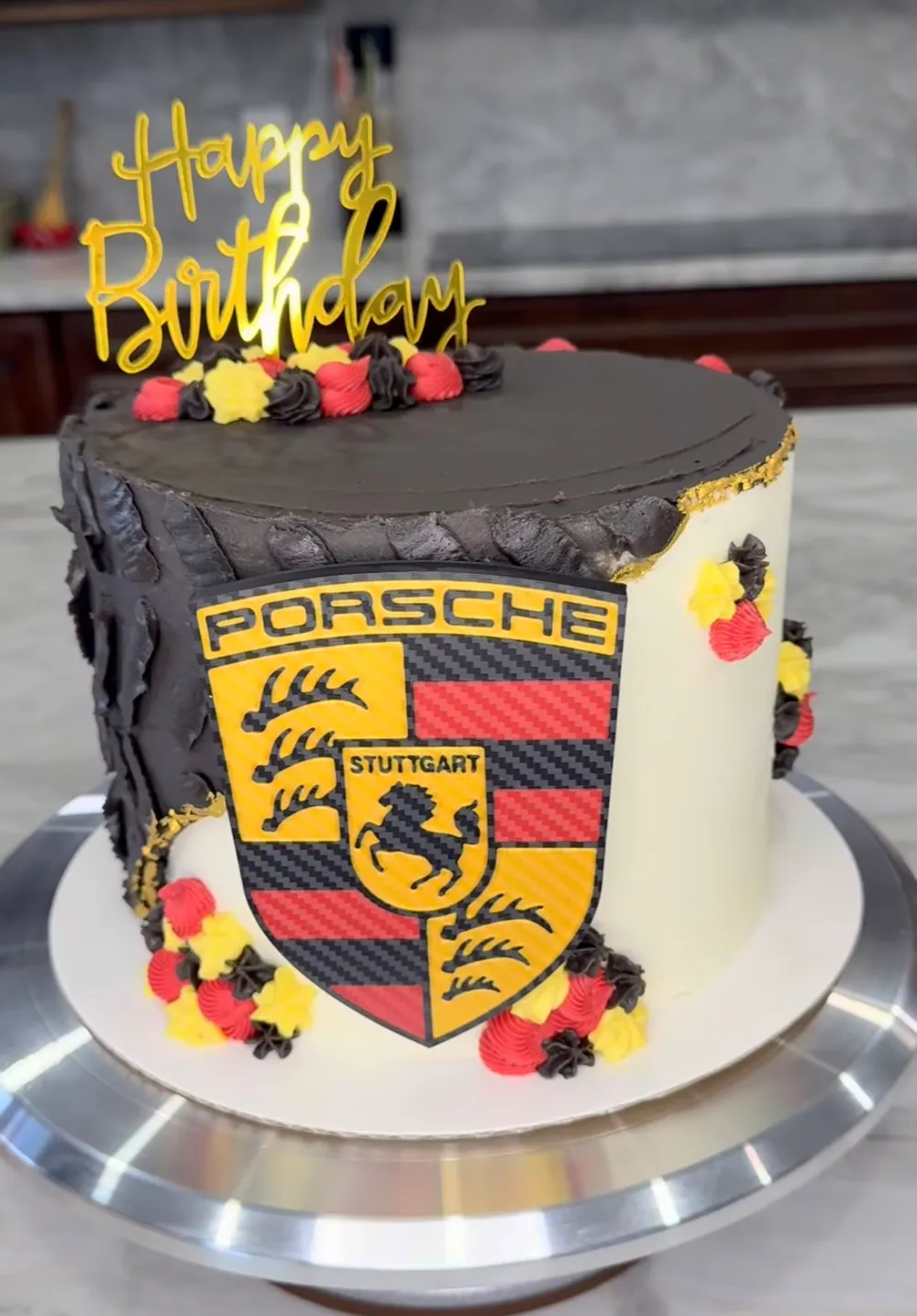 Porsche Emblem Cake Topper by user_38317824 MakerWorld: Download Free ...