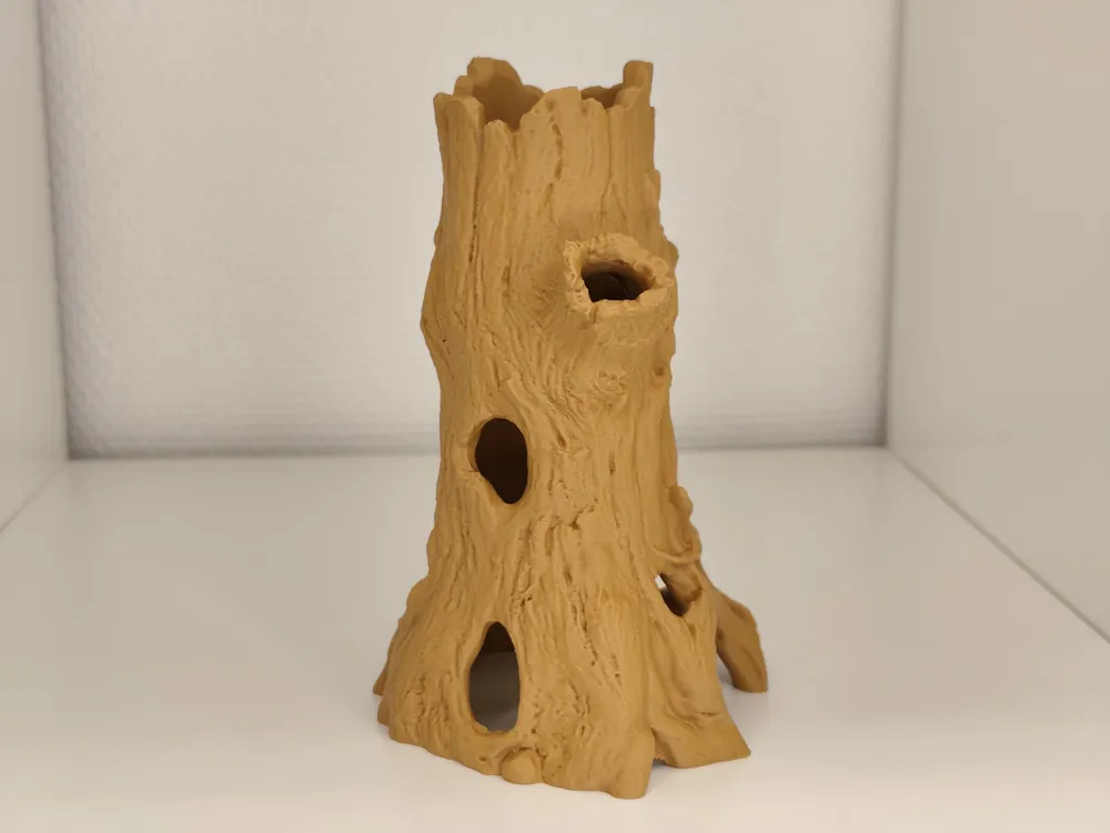 Aquarium Terrarium Natural Log Cave Hideout - Free 3D Print Model ...