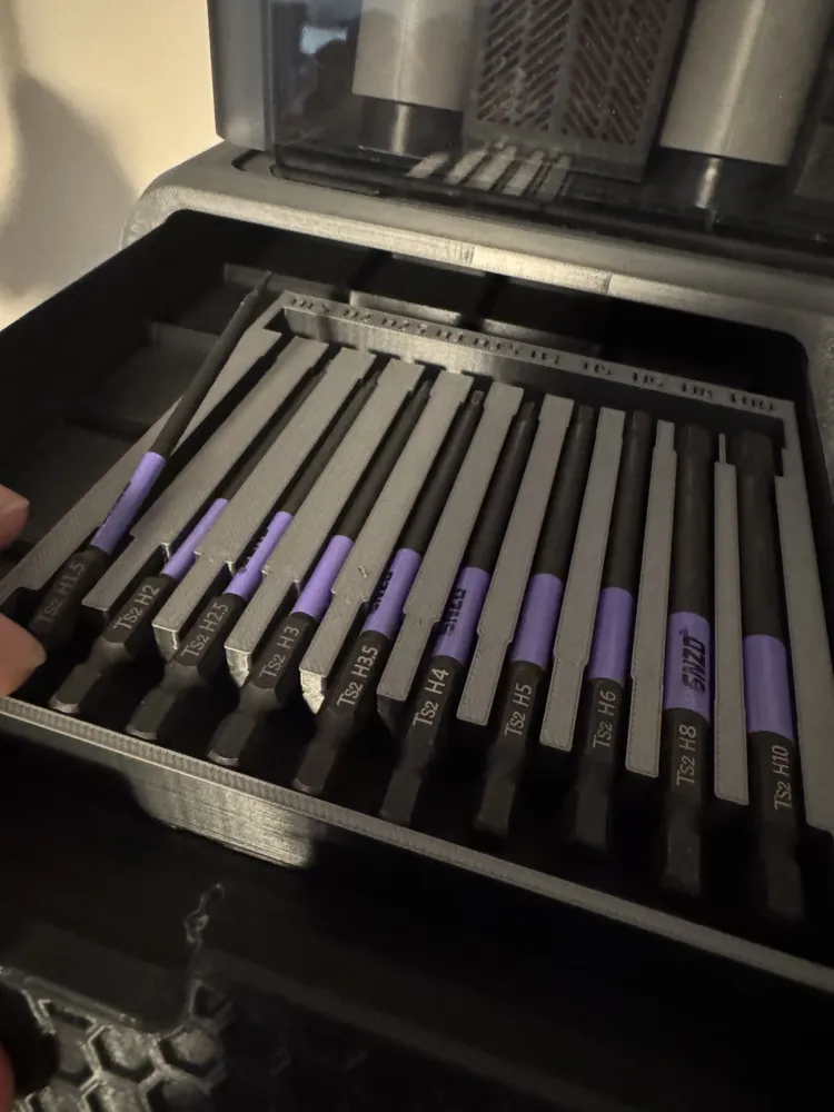 100mm Bit Gridfinity Tray by Tom Tufts MakerWorld: Download Free 3D Models