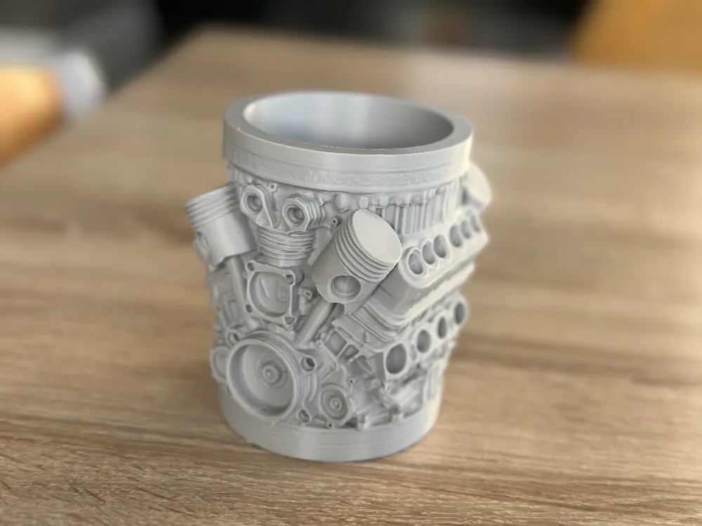 Engine pencil holder - Free 3D Print Model - MakerWorld