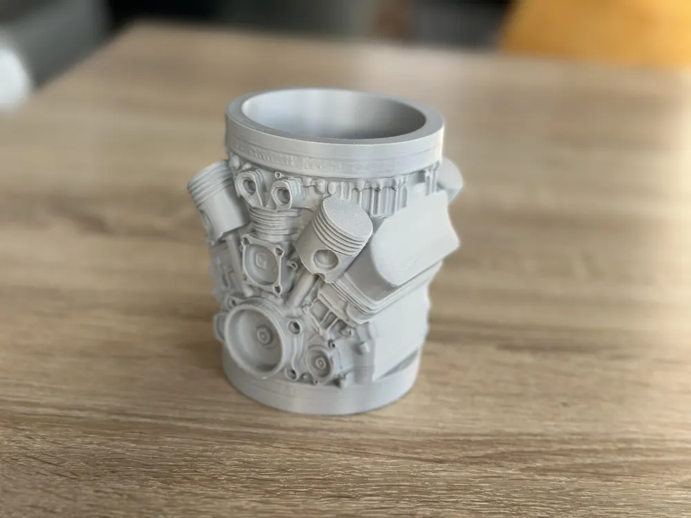 Engine pencil holder - Free 3D Print Model - MakerWorld