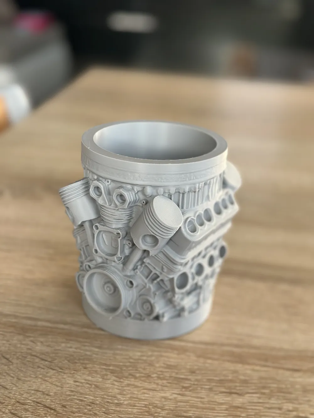 Engine pencil holder - Free 3D Print Model - MakerWorld