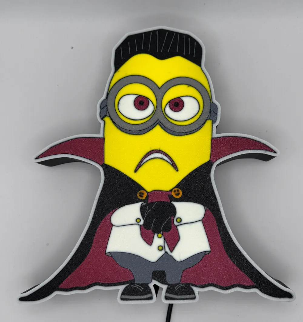Minion Vampire Lightbox by photosbyd386 - MakerWorld