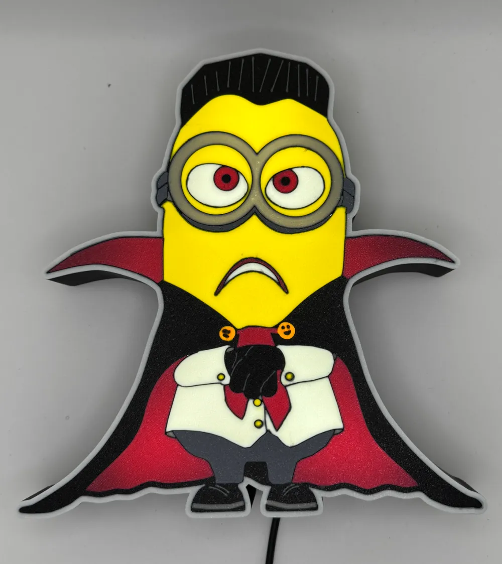 Minion Vampire Lightbox by photosbyd386 - MakerWorld
