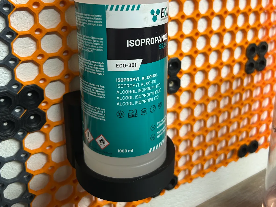 Multiboard Isopropanol Holder for 1 Liter - Free 3D Print Model ...