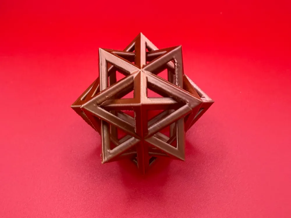 Escher's compound of 3 octahedra by Purple Pterodactyl MakerWorld ...