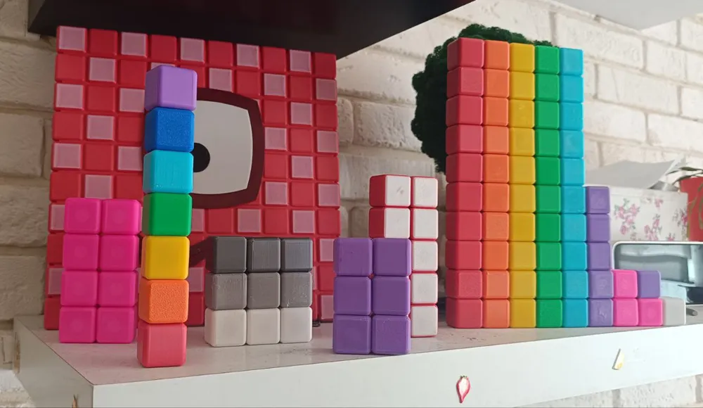 Magnetic Numberblocks with 100 faceplate by ser.yudin MakerWorld ...