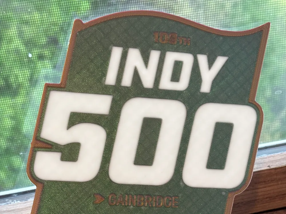2025 Indy 500 logo by BigTopPrints MakerWorld: Download Free 3D Models
