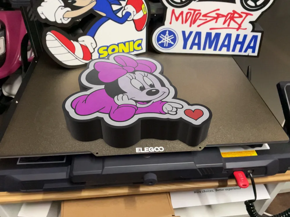 Minnie baby Lightbox by Vitormhs - MakerWorld