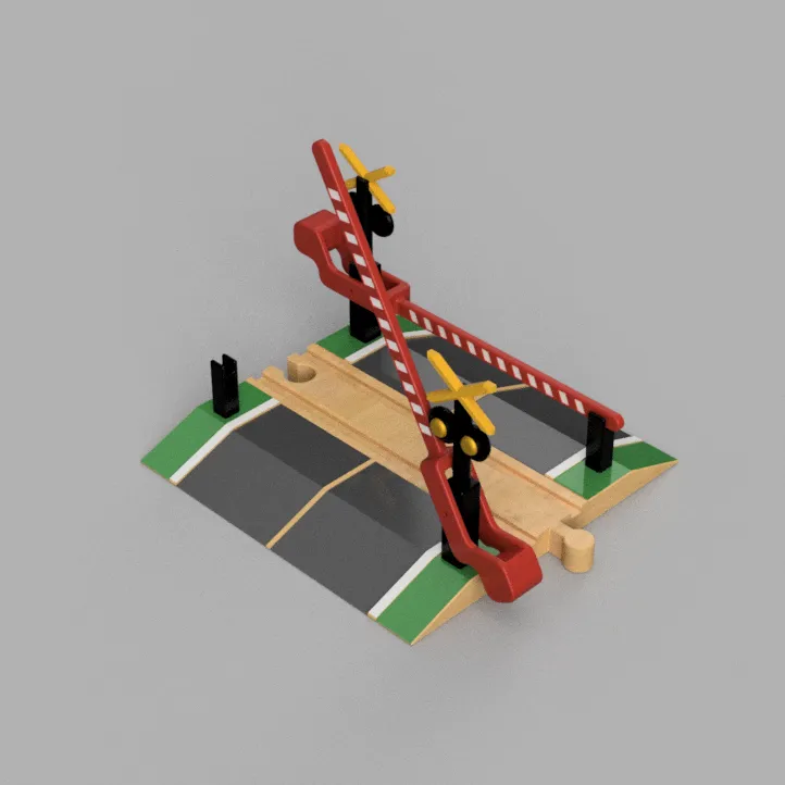 Level Crossing - Train Toy - Compatible Ikea/Brio - Free 3D Print Model ...