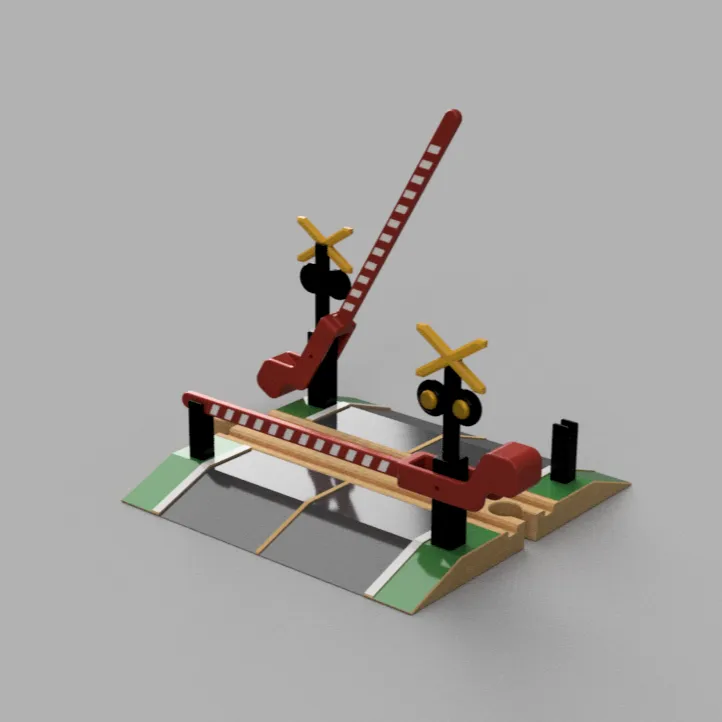 Level Crossing - Train Toy - Compatible Ikea/Brio - Free 3D Print Model ...