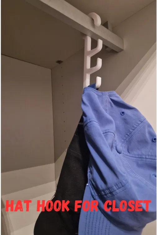 Hat hook for closet by Blangi - MakerWorld