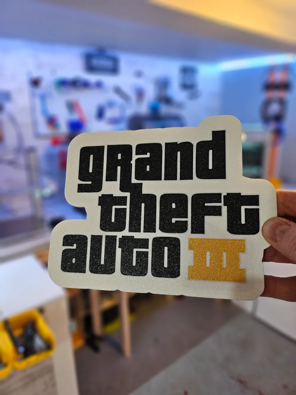 GTA-3-Logo-Wall Art by Tommy Gun - MakerWorld