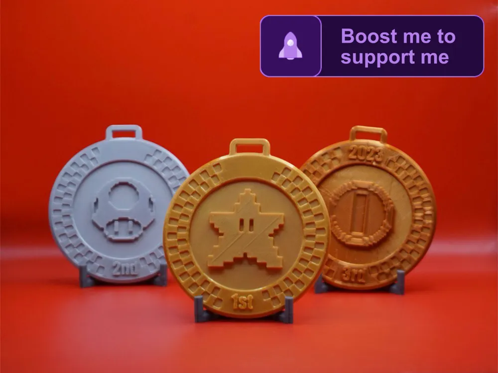 Mario Kart Medals by southaxis3d - MakerWorld