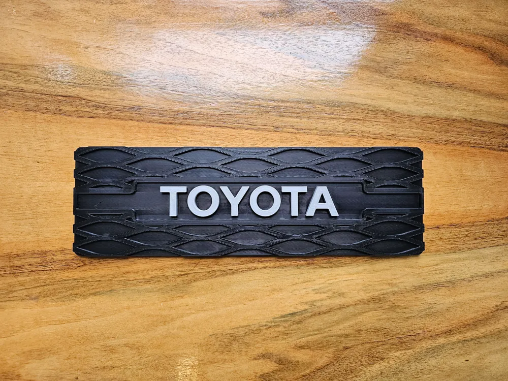 Toyota Grill 3D Sign by Fast3D MakerWorld: Download Free 3D Models