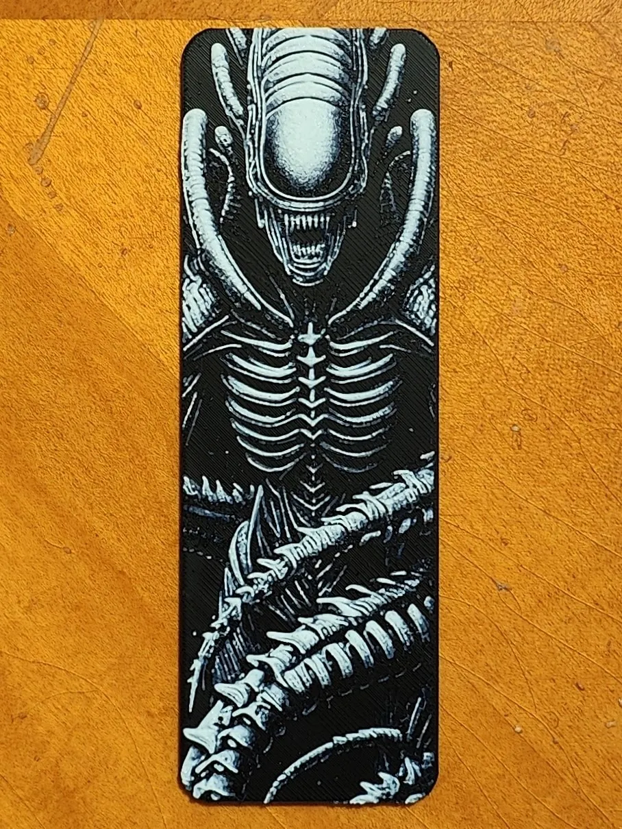 Alien Xenomorph Bookmark - Hueforge by Sarge - MakerWorld