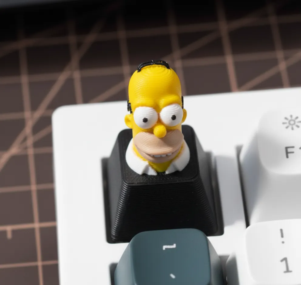 Keycap do Homer Simpson – Os Simpsons - Modelo gratuito para impressão ...