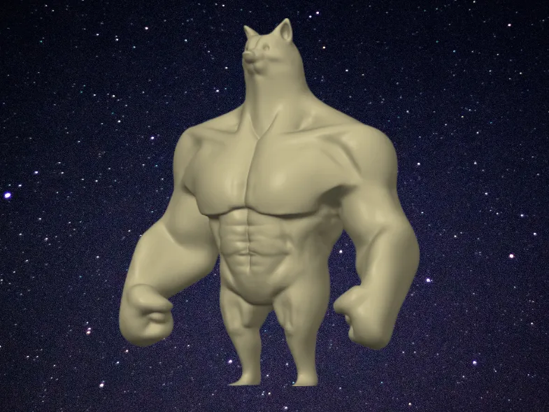 Buff Doge - Free 3D Print Model - MakerWorld