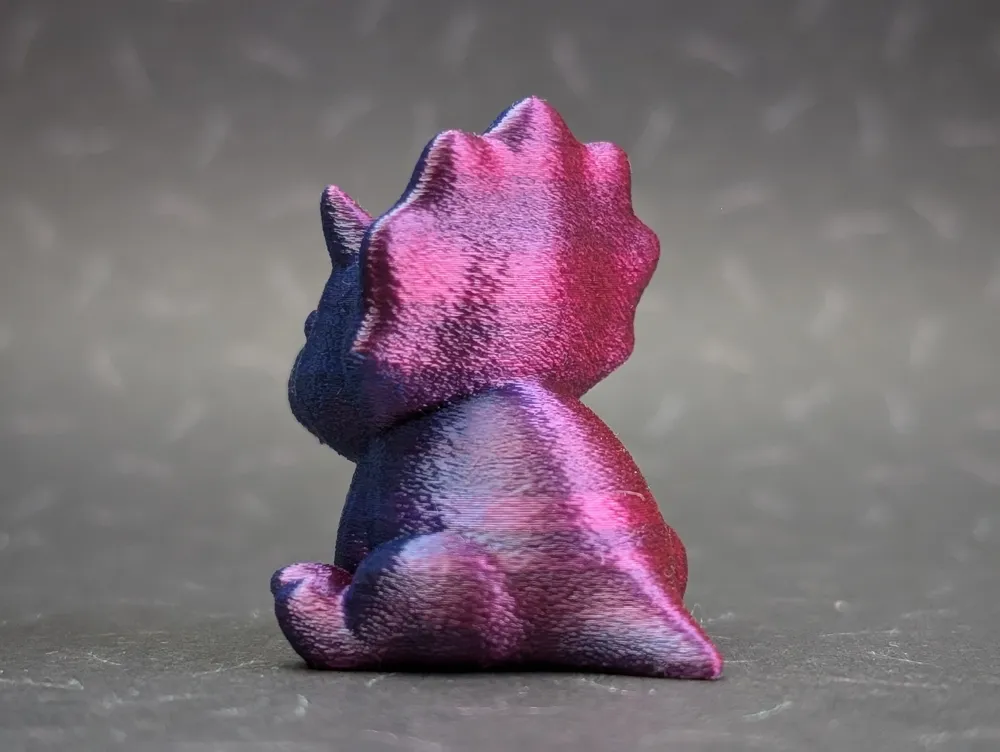 Cute Mini Triceratops + Keychain by yap MakerWorld: Download Free 3D Models