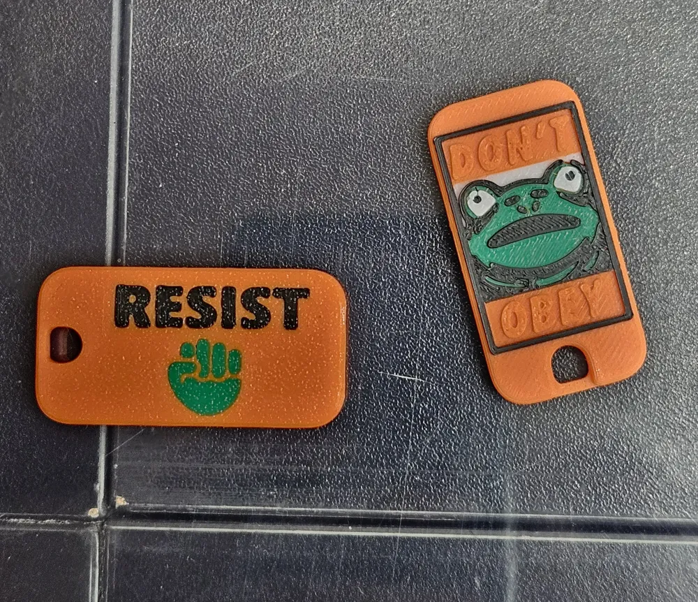 ICE Protest Emergency Whistle Portland Frog Resist - Free 3D Print ...