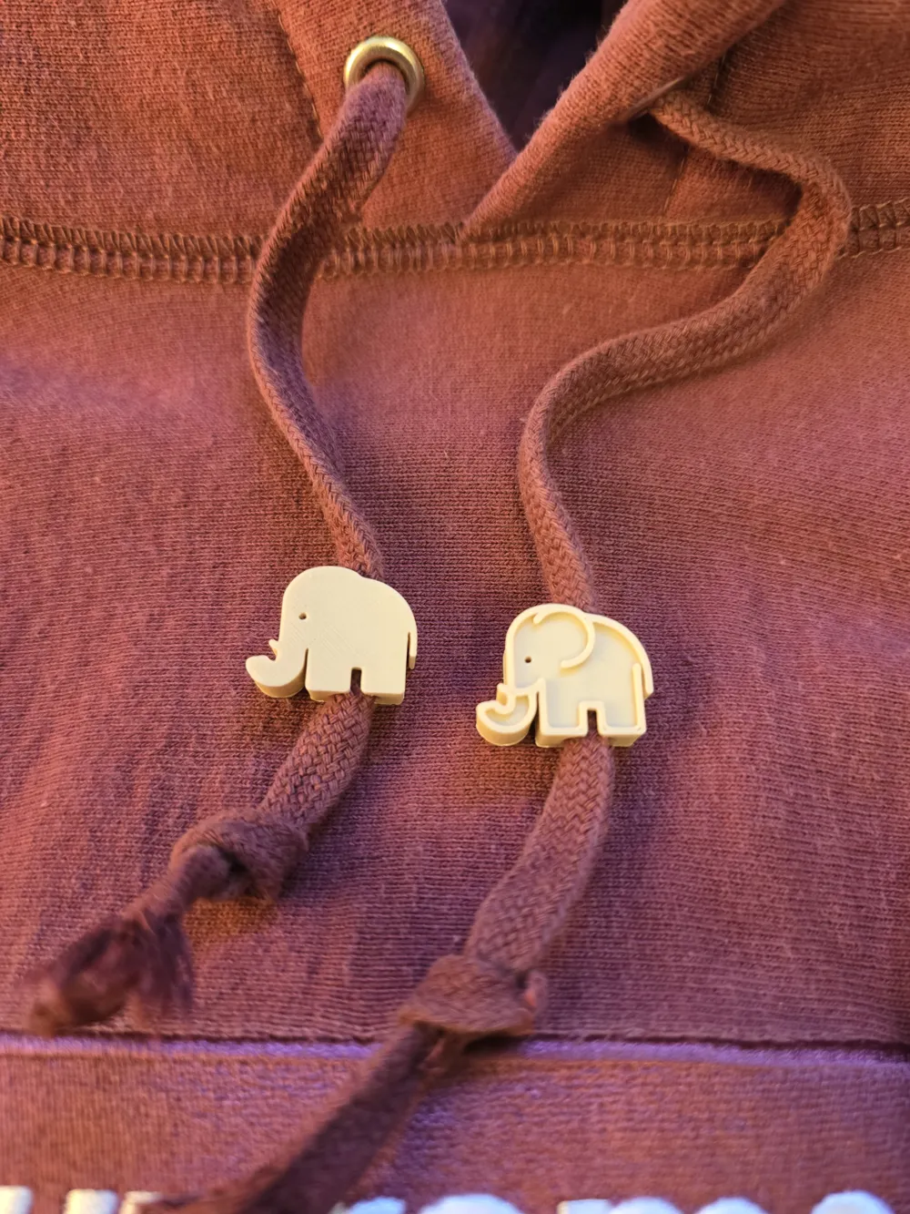 Cute Elephant Drawstring Bead by Maker_julzi - MakerWorld