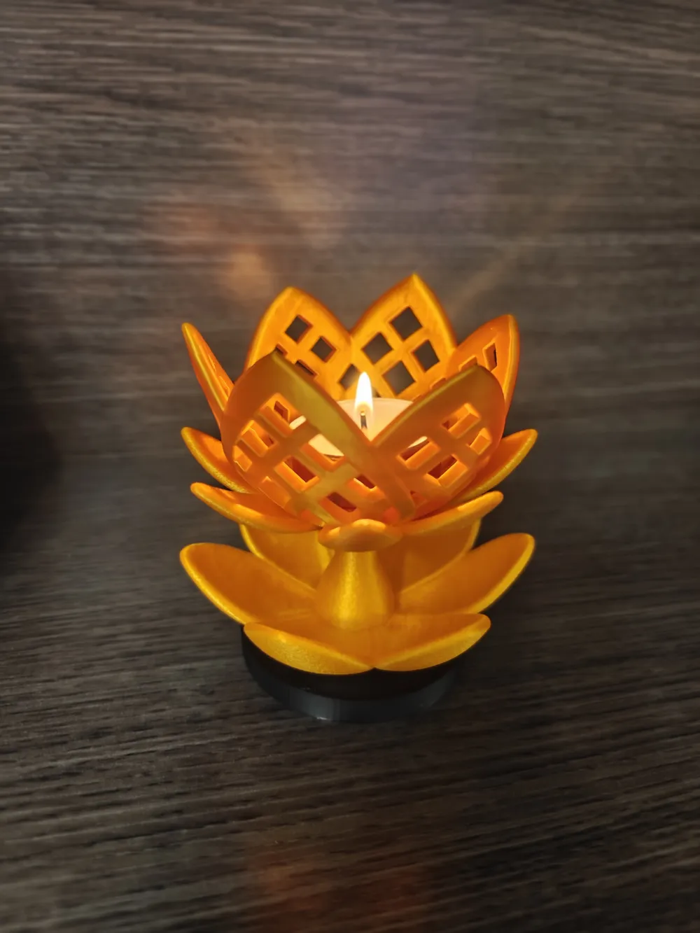 Lotus Flower v2 - Candle Holder - No Supports - Free 3D Print Model ...