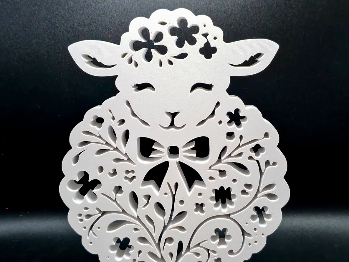 Elegant Easter Lamb Decor-Spring Decoration - Free 3D Print Model ...
