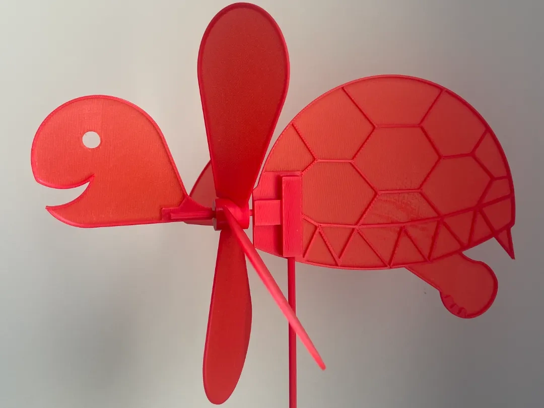 Turtle Windmill Fidget Toy Remixed by 优雅小微笑 - MakerWorld