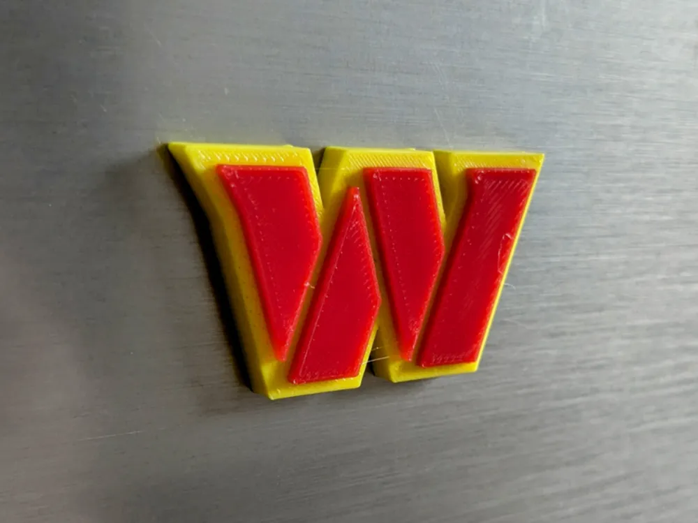 Washington Commanders - Embossed Fridge Magnet by svenson - MakerWorld