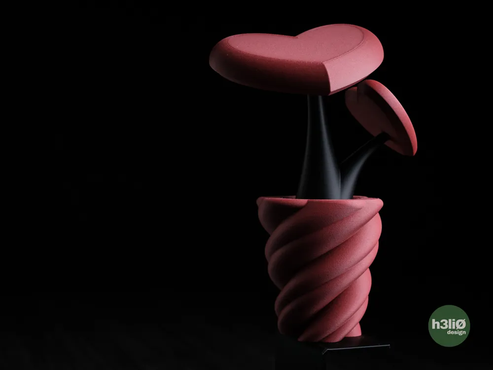 hearts • vase - Free 3D Print Model - MakerWorld