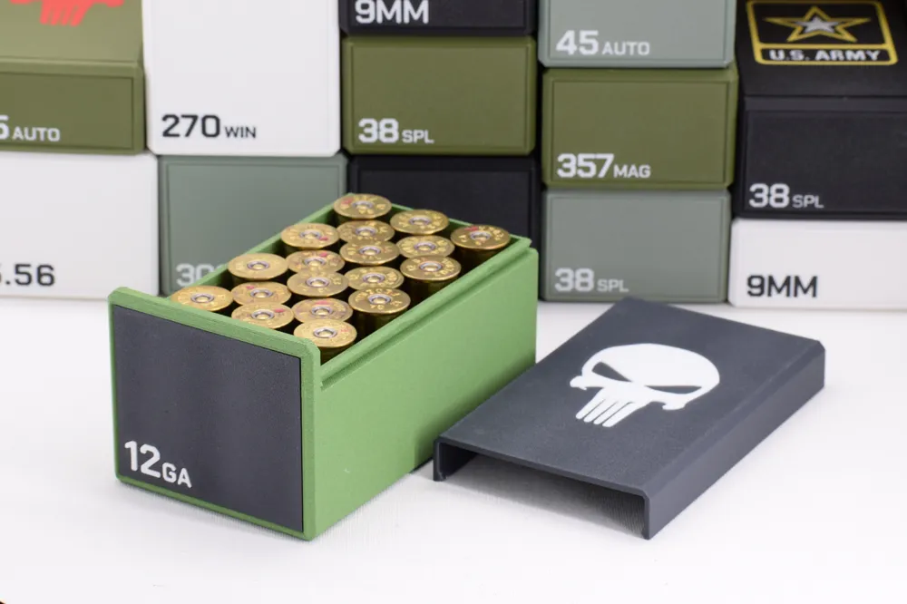 AMMO BOX 12GA AMMUNITION STORAGE by ildarcheg - MakerWorld