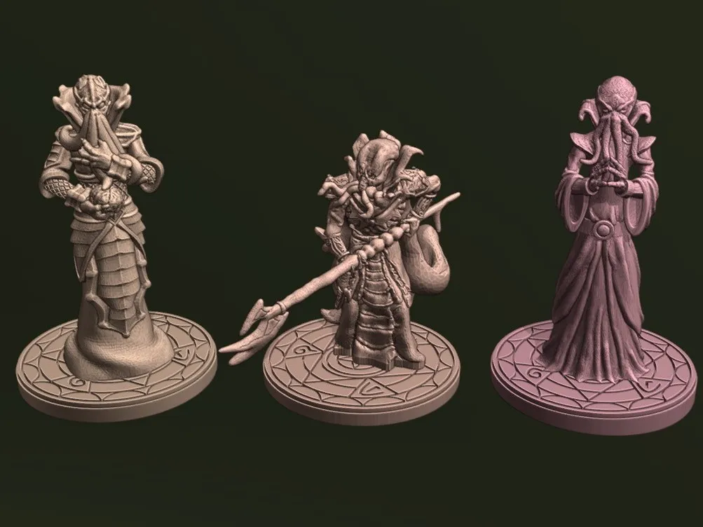 Mindflayer Illithids pack dnd miniatures - Free 3D Print Model - MakerWorld