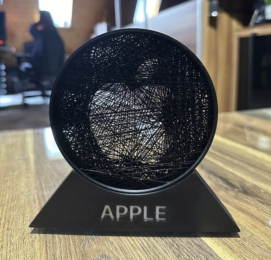APPLE STRING-ART / DECORATION - Free 3D Print Model - MakerWorld