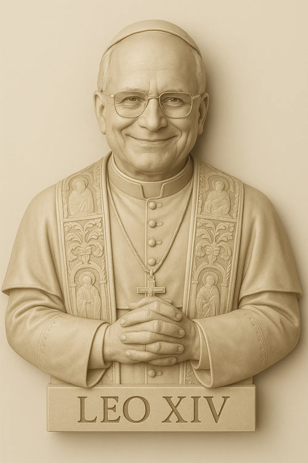 Pope Leo XIV - sculpture - easy silk print by Chemzy MakerWorld ...