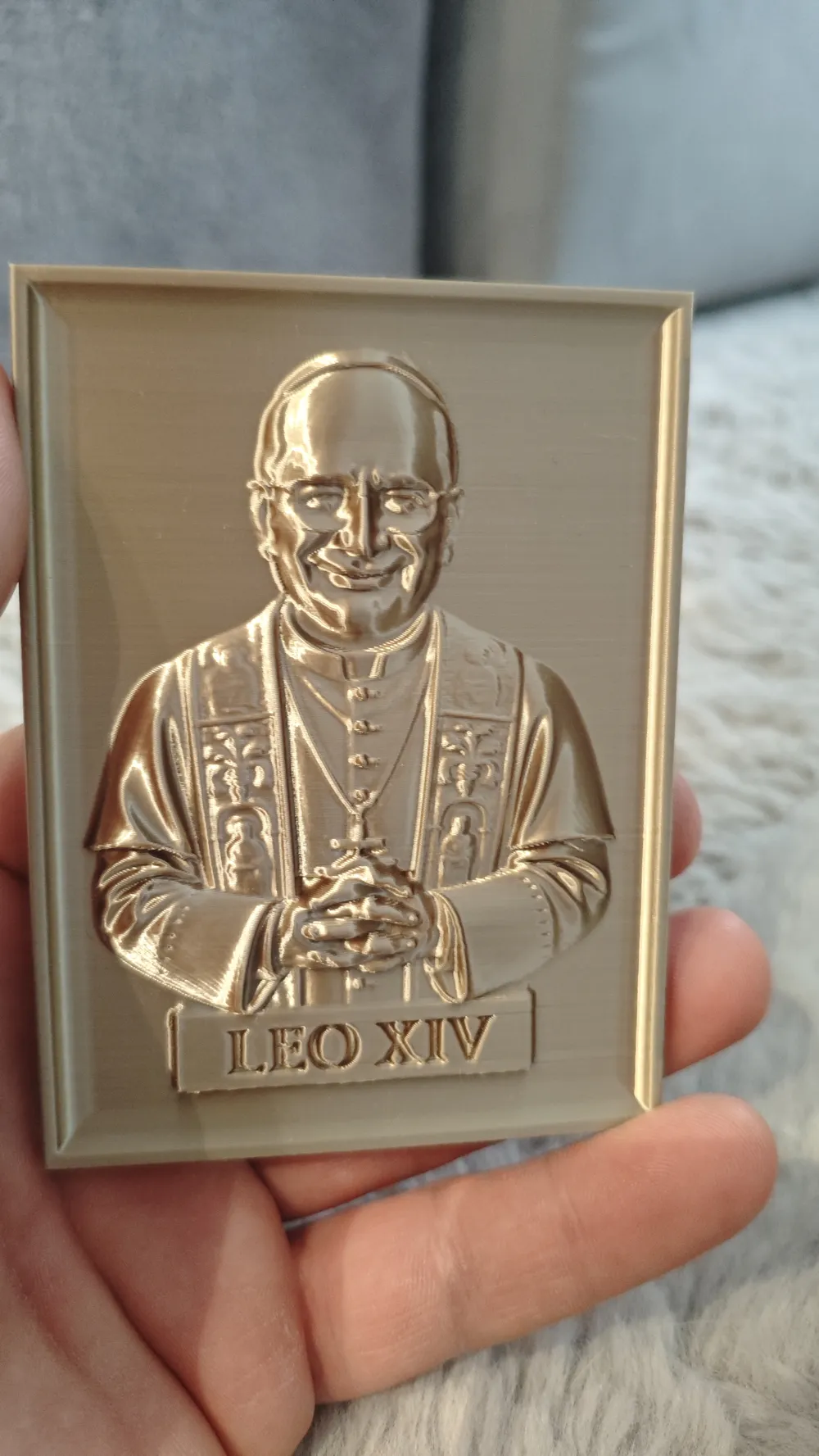 Pope Leo XIV - sculpture - easy silk print by Chemzy MakerWorld ...