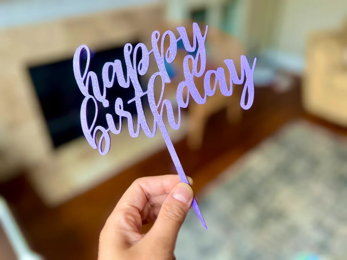 Happy Birthday Cake Topper (6 inches wide) by AxisWobble MakerWorld ...