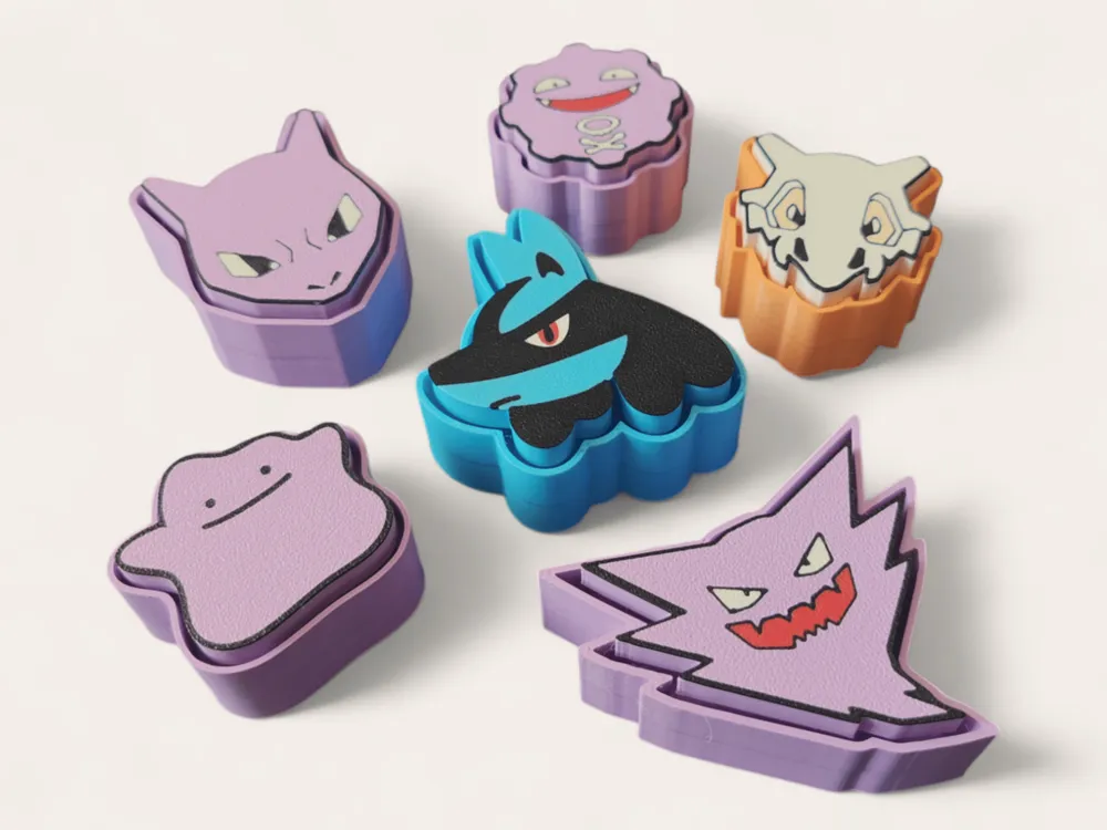 Pokemon - Fidget Clickers 5 -Haunter,Ditto & More! - Free 3D Print ...