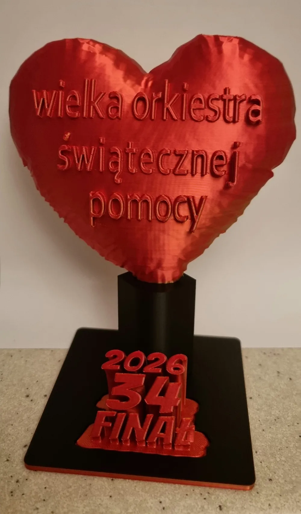 Cœur WOŚP - Modèle d'Impression 3D Gratuit - MakerWorld
