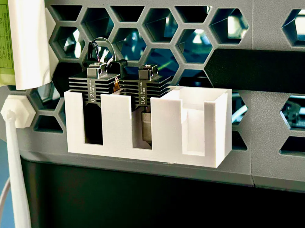 HSW Hot End Nozzle Holder P1/X1 Hex Wall Storage Remixed by cmcraig2 ...